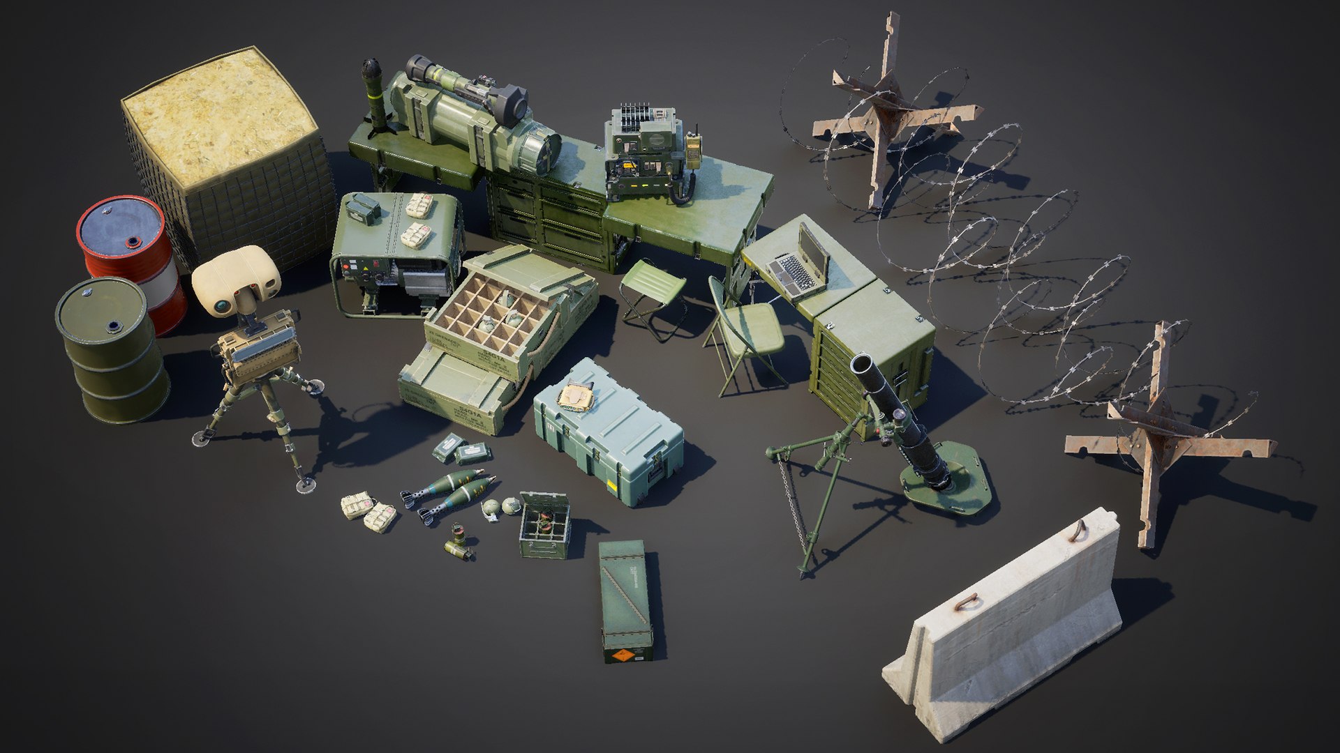 3D Defense Line - Ultimate Pack - TurboSquid 2074595