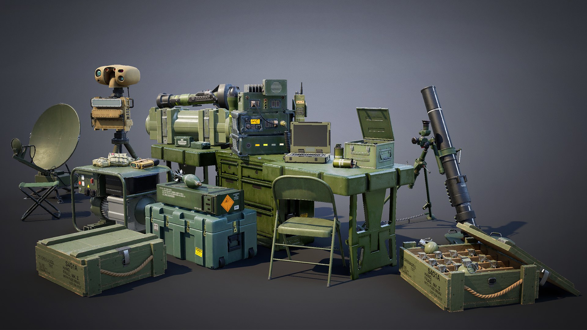 3D Defense Line - Ultimate Pack - TurboSquid 2074595