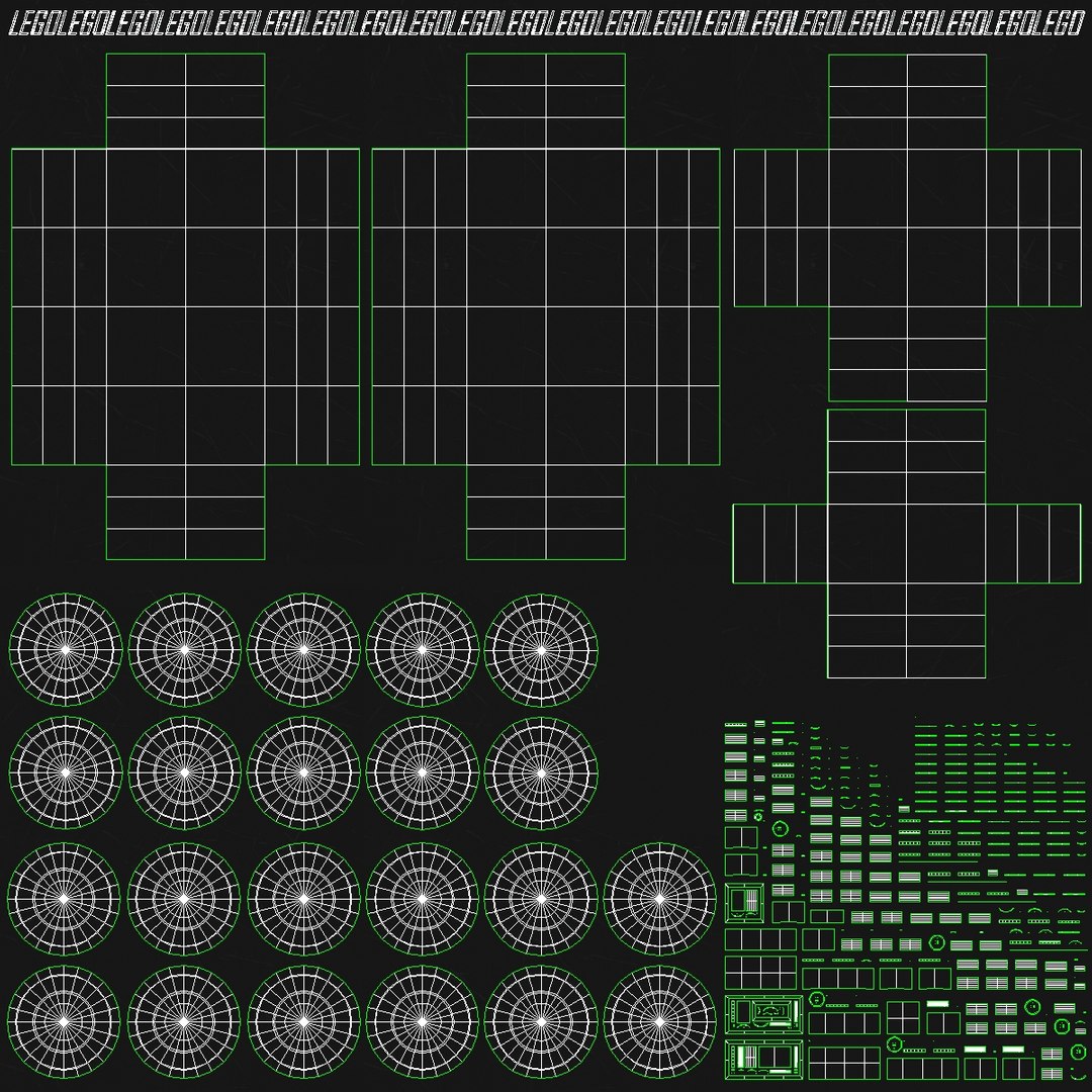 Lego Bricks 3d Model