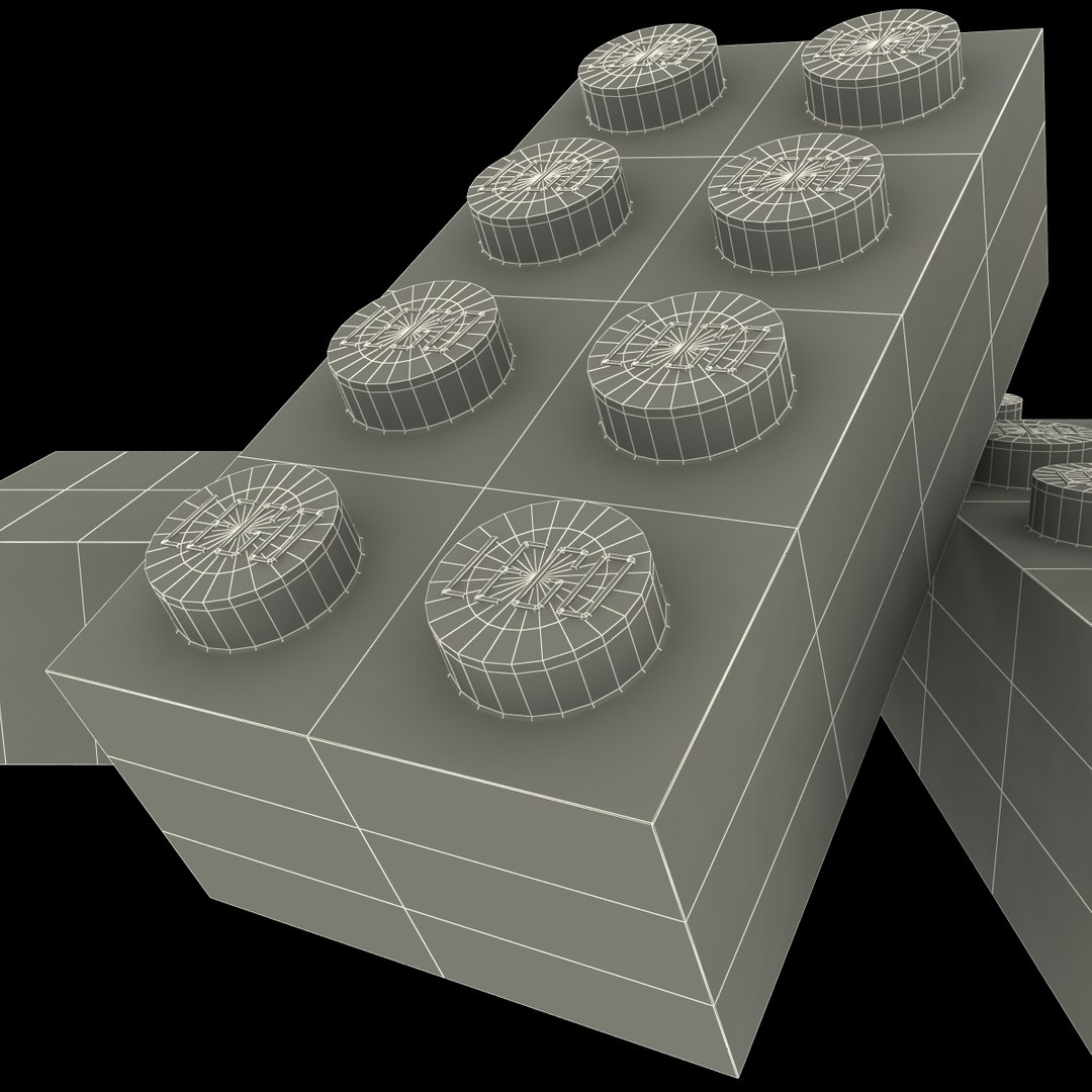 lego bricks 3d model