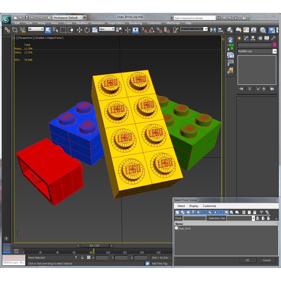 Lego Bricks 3d Model