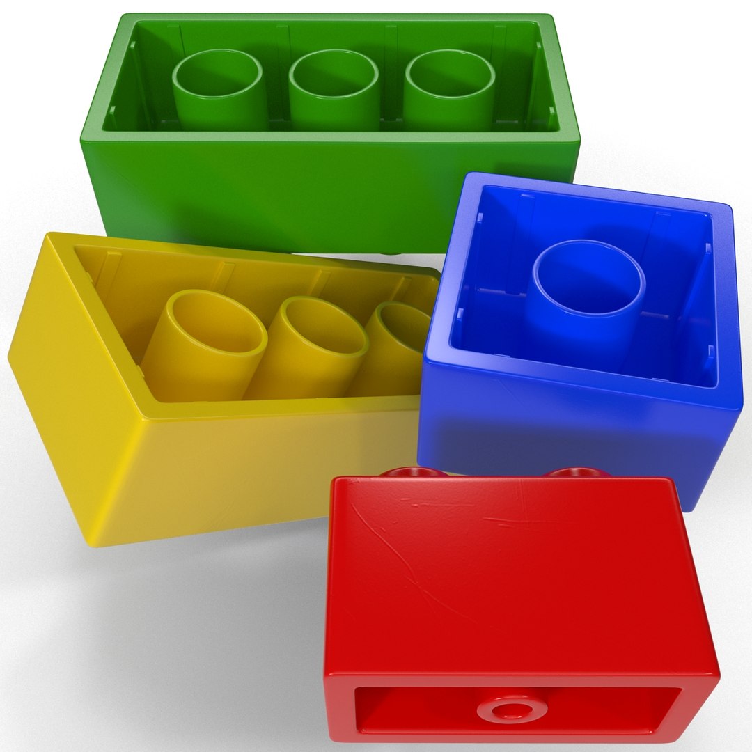 lego bricks 3d model