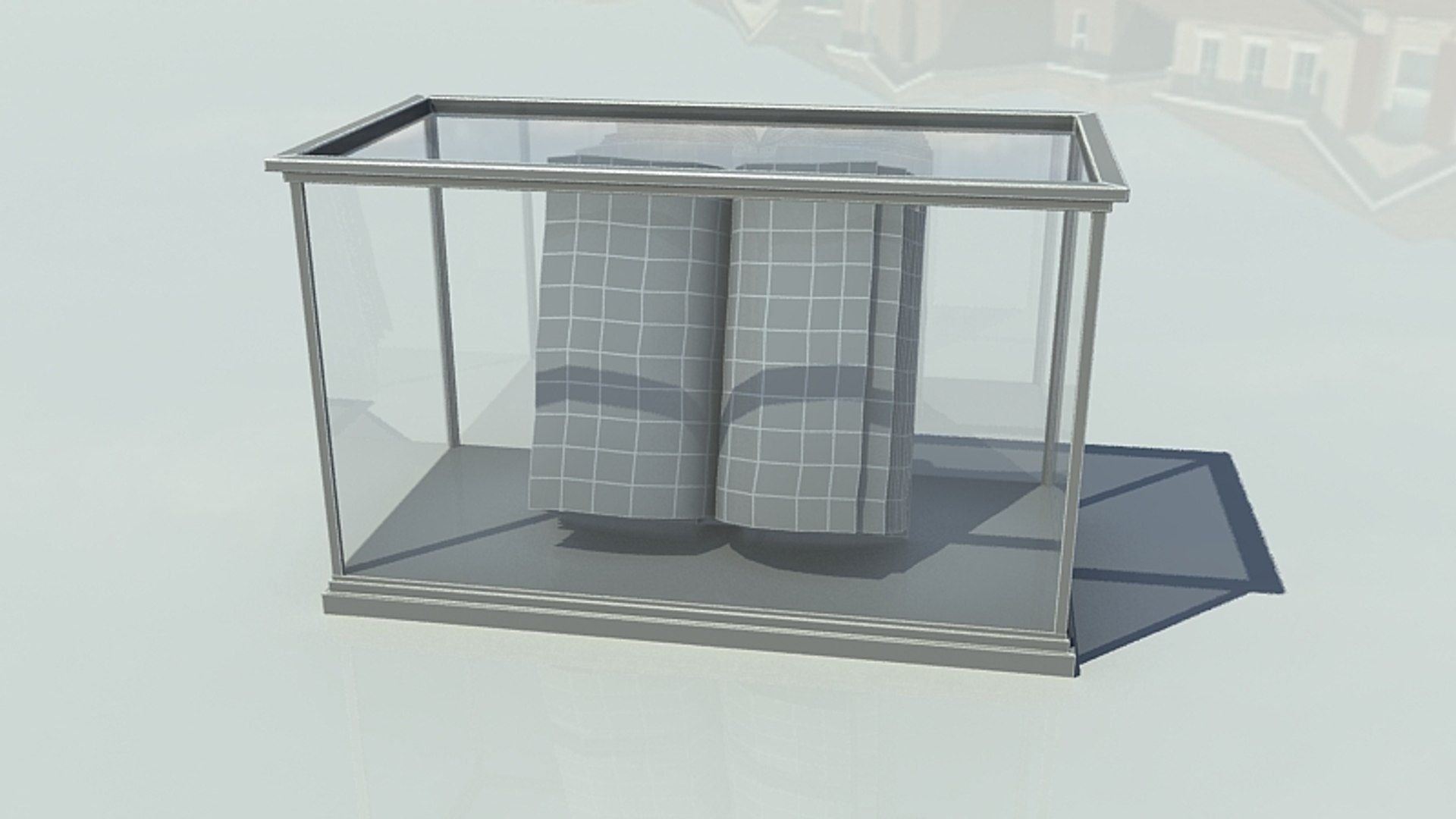 Antique Book Display Case 3d Max