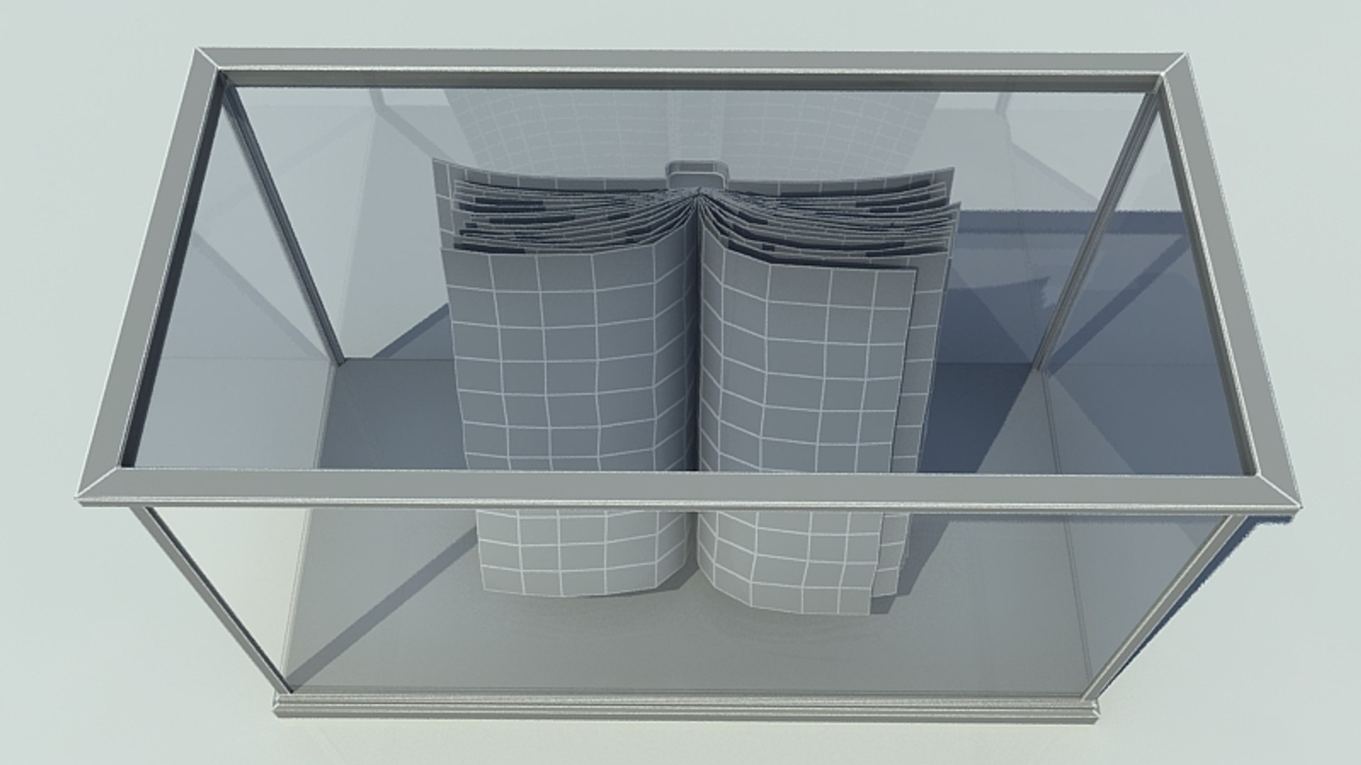 Antique Book Display Case 3d Max