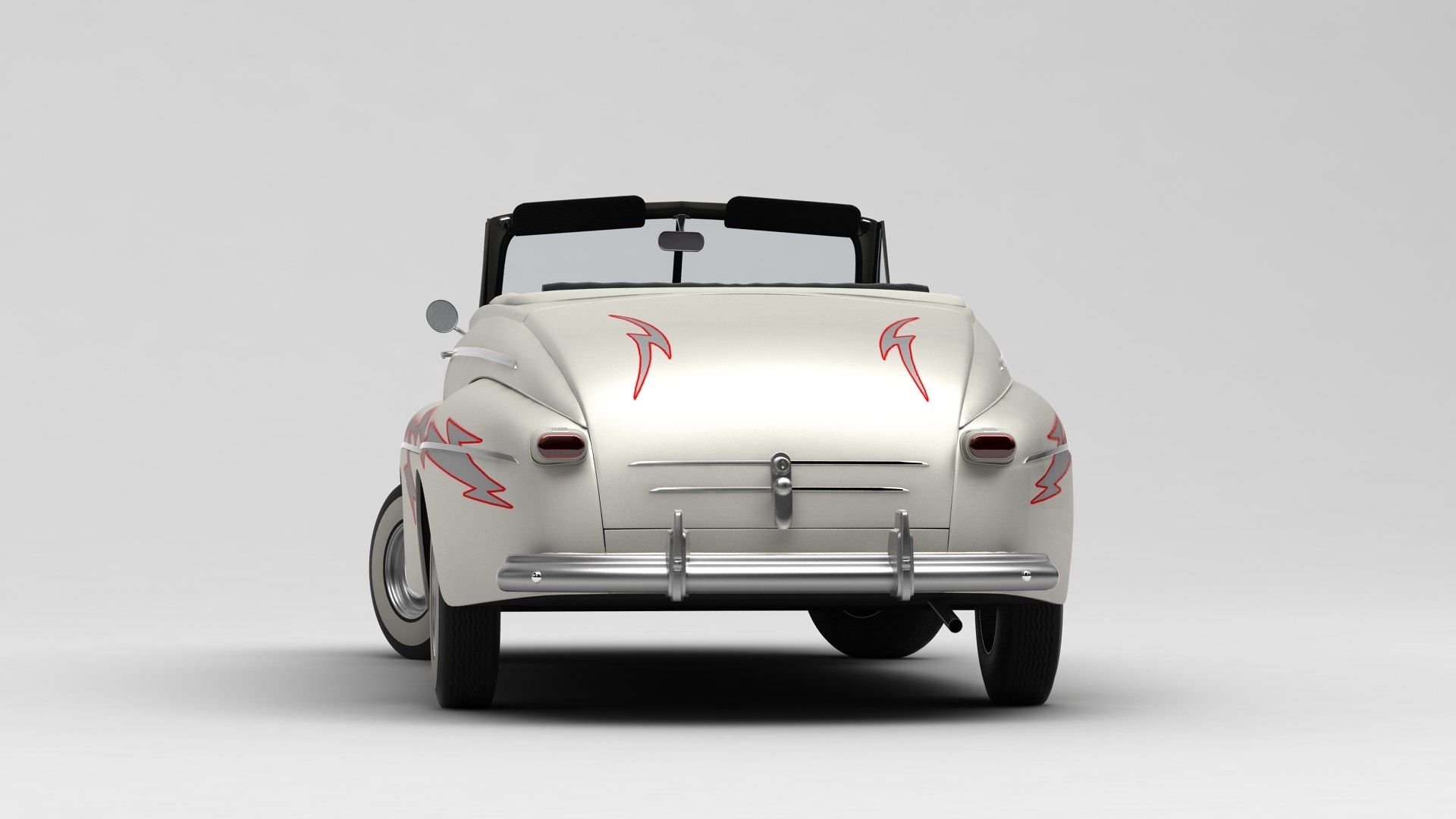 Ford Deluxe Convertible 1948 Greased Lightning 3D Model - TurboSquid ...