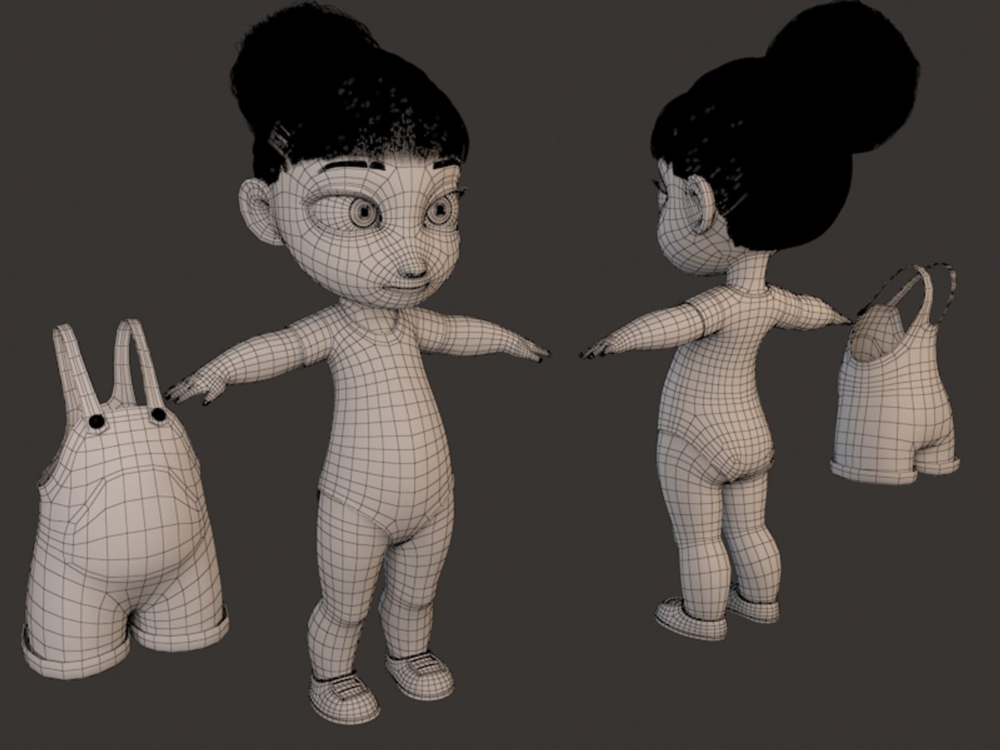 Topology Character Animation 3d Model
