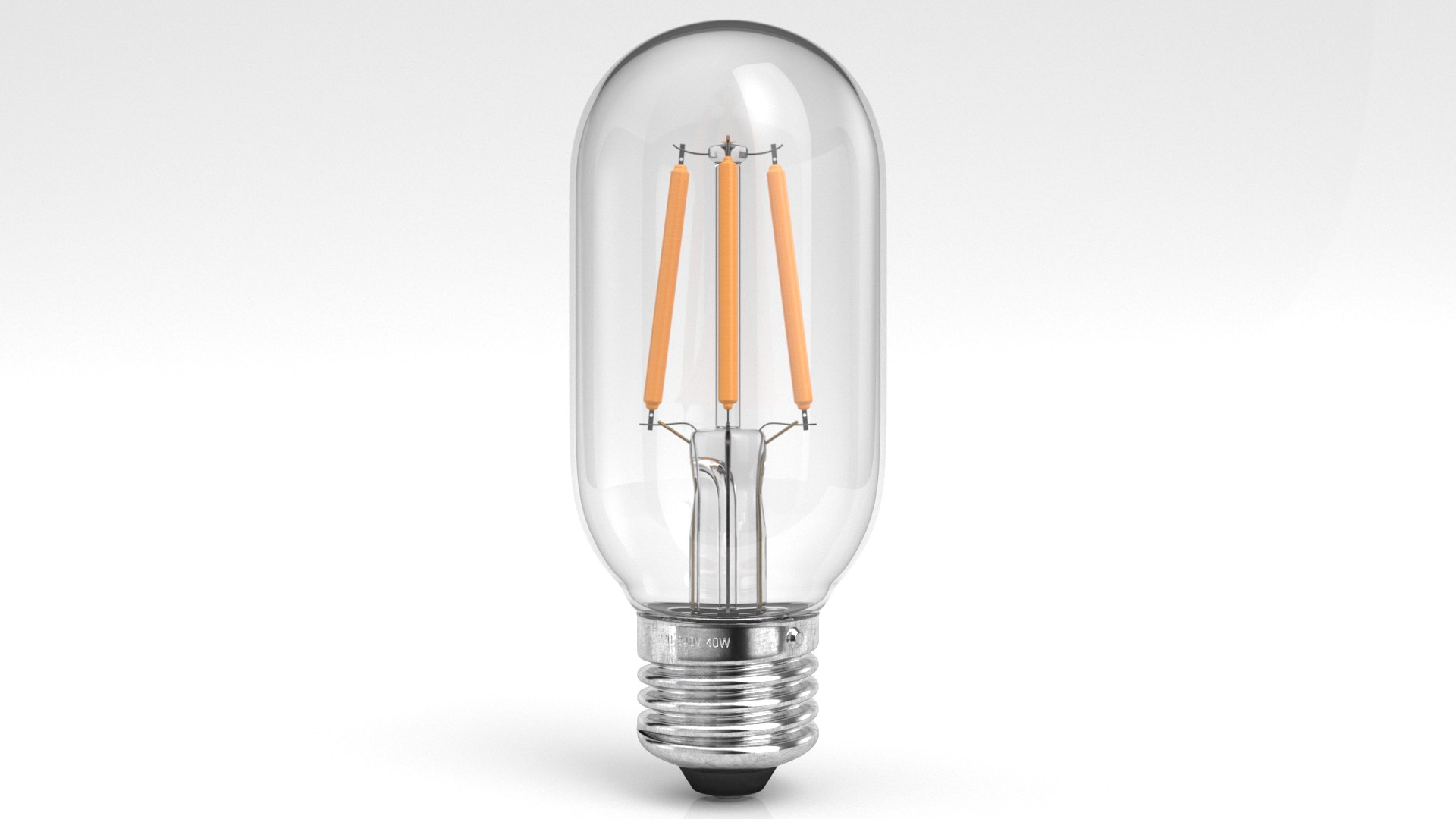 3D Light Bulb T45 LED Model - TurboSquid 1869233