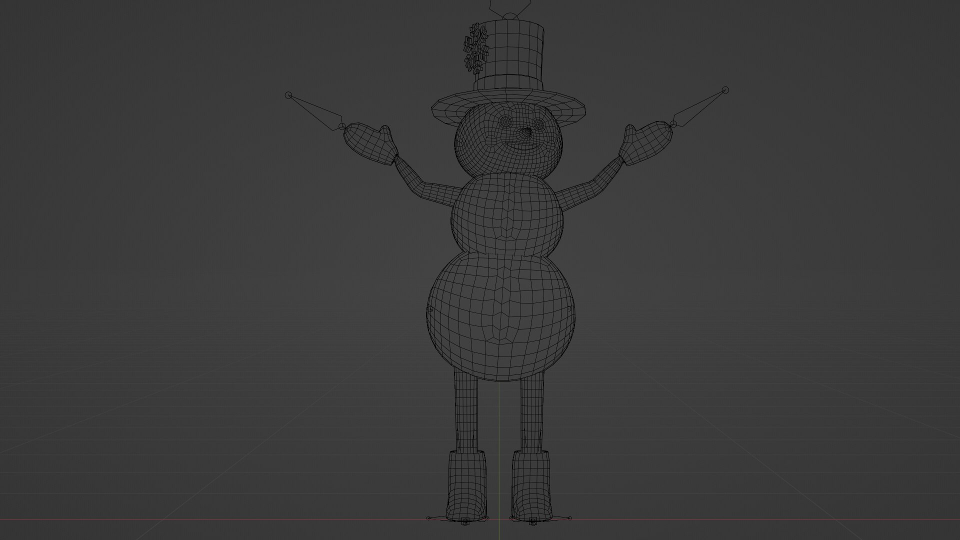 3D Stylized snowman low-poly model - TurboSquid 2159863