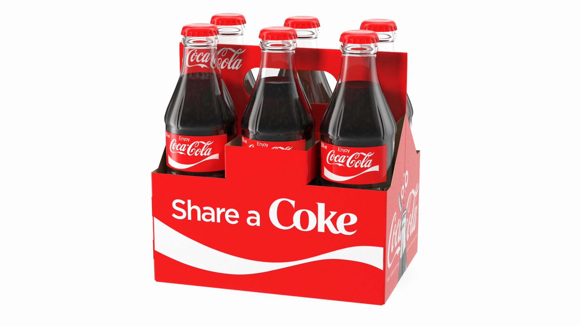 Coca Cola Bottle Package Model - TurboSquid 1450991