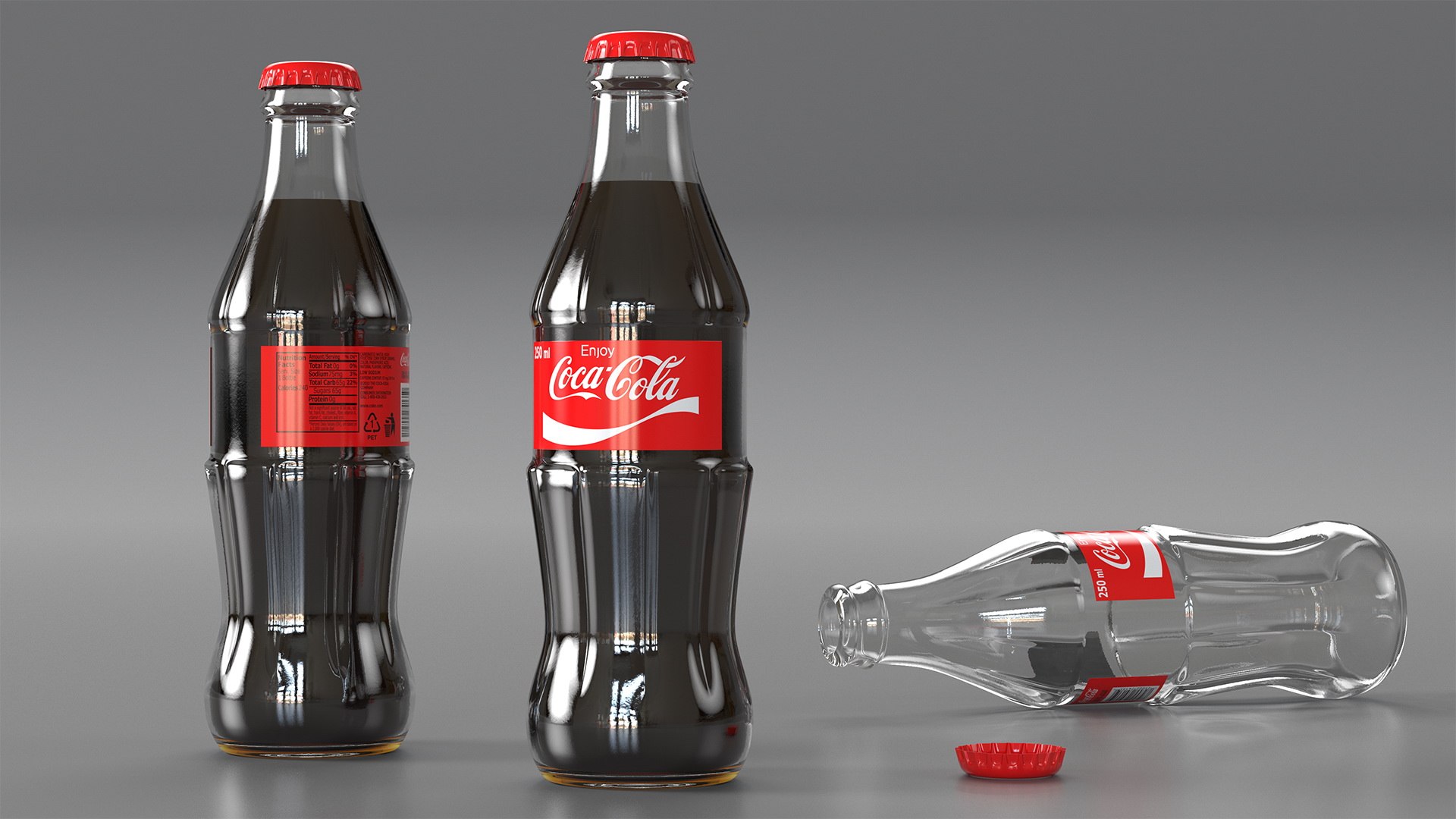 Coca Cola Bottle Package Model - TurboSquid 1450991