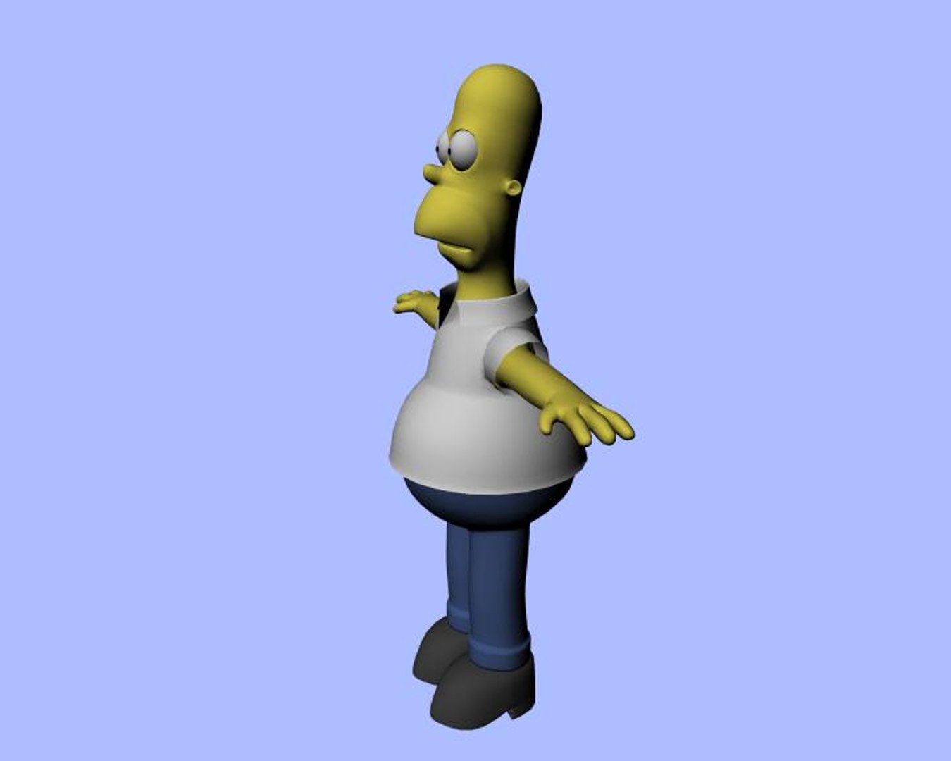 Homer Simpson 3d 3ds