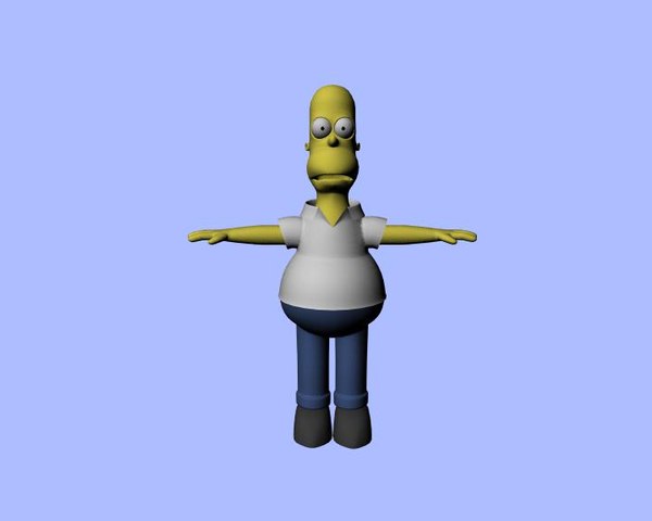 homer simpson 3d 3ds