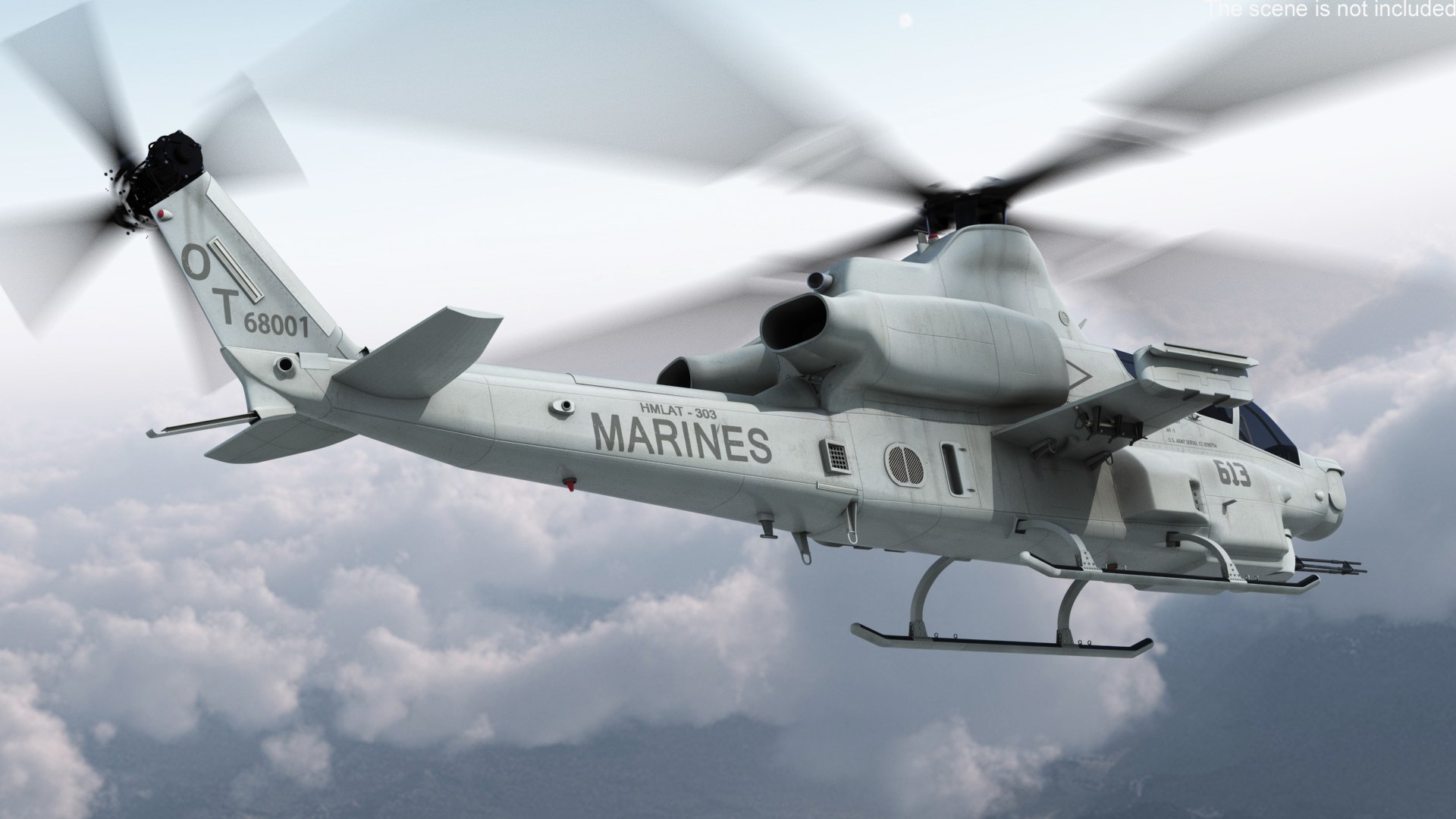 3D Bell AH-1Z Lethal Combat Helicopter Model - TurboSquid 2149114