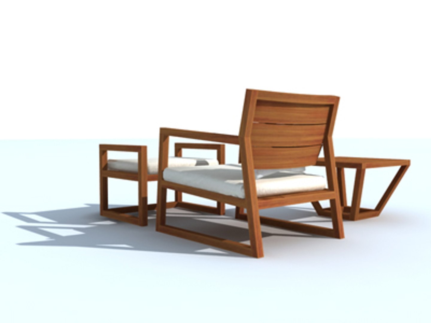 3d Model Gloster Axis Chair Table