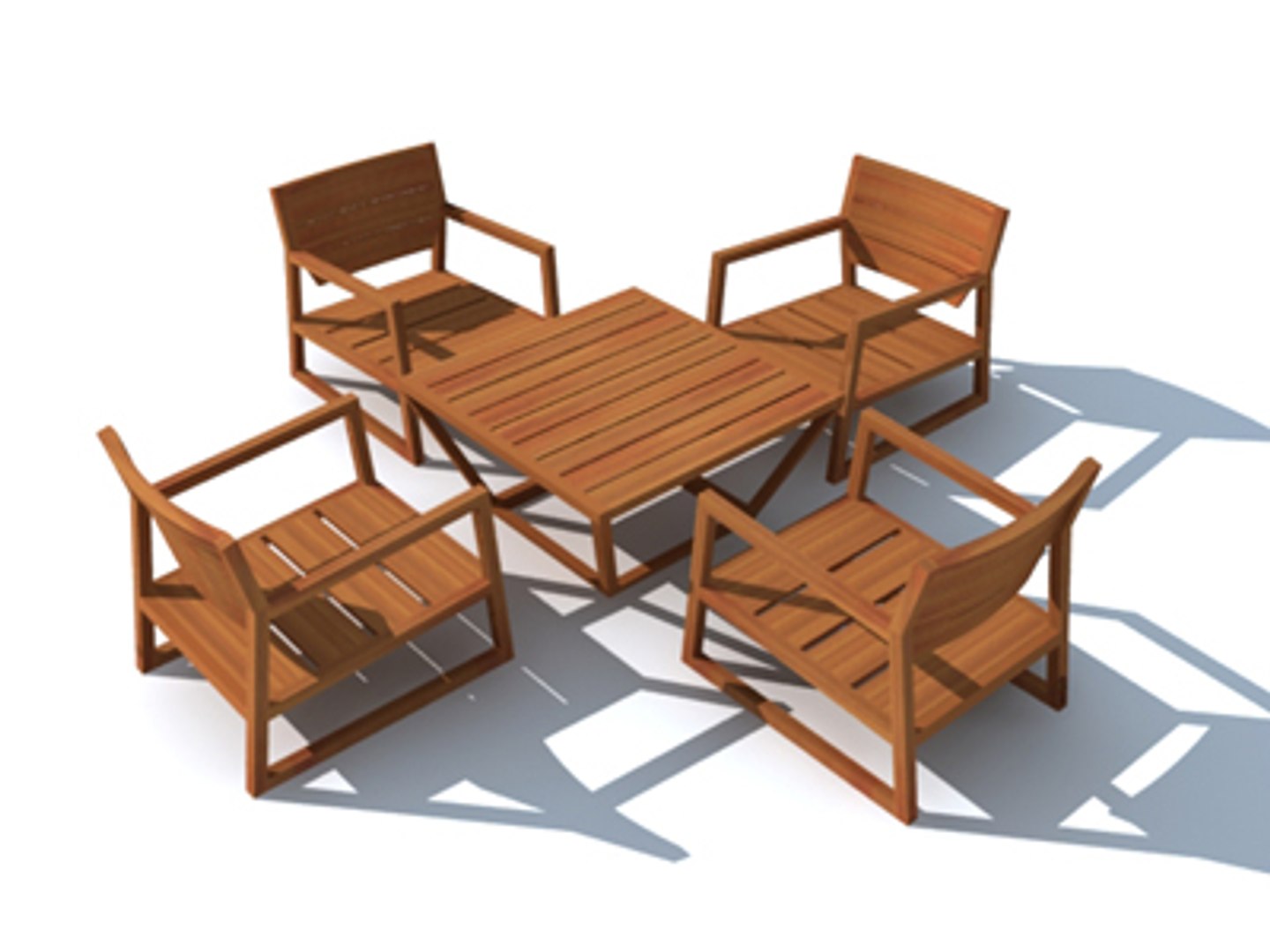 3d Model Gloster Axis Chair Table