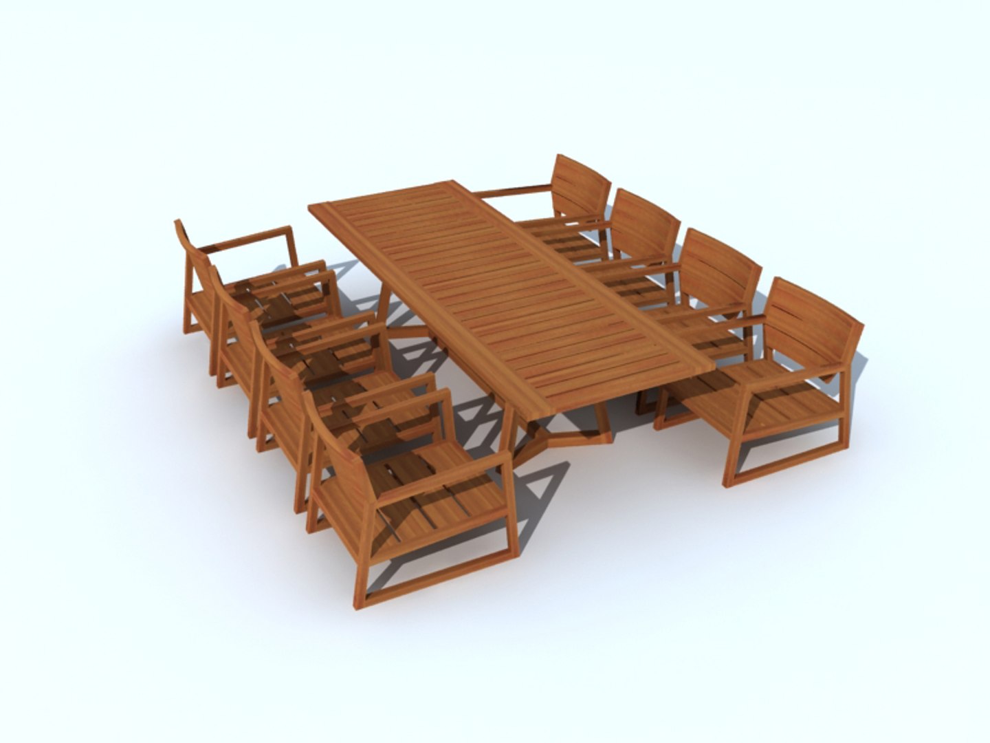 3d Model Gloster Axis Chair Table