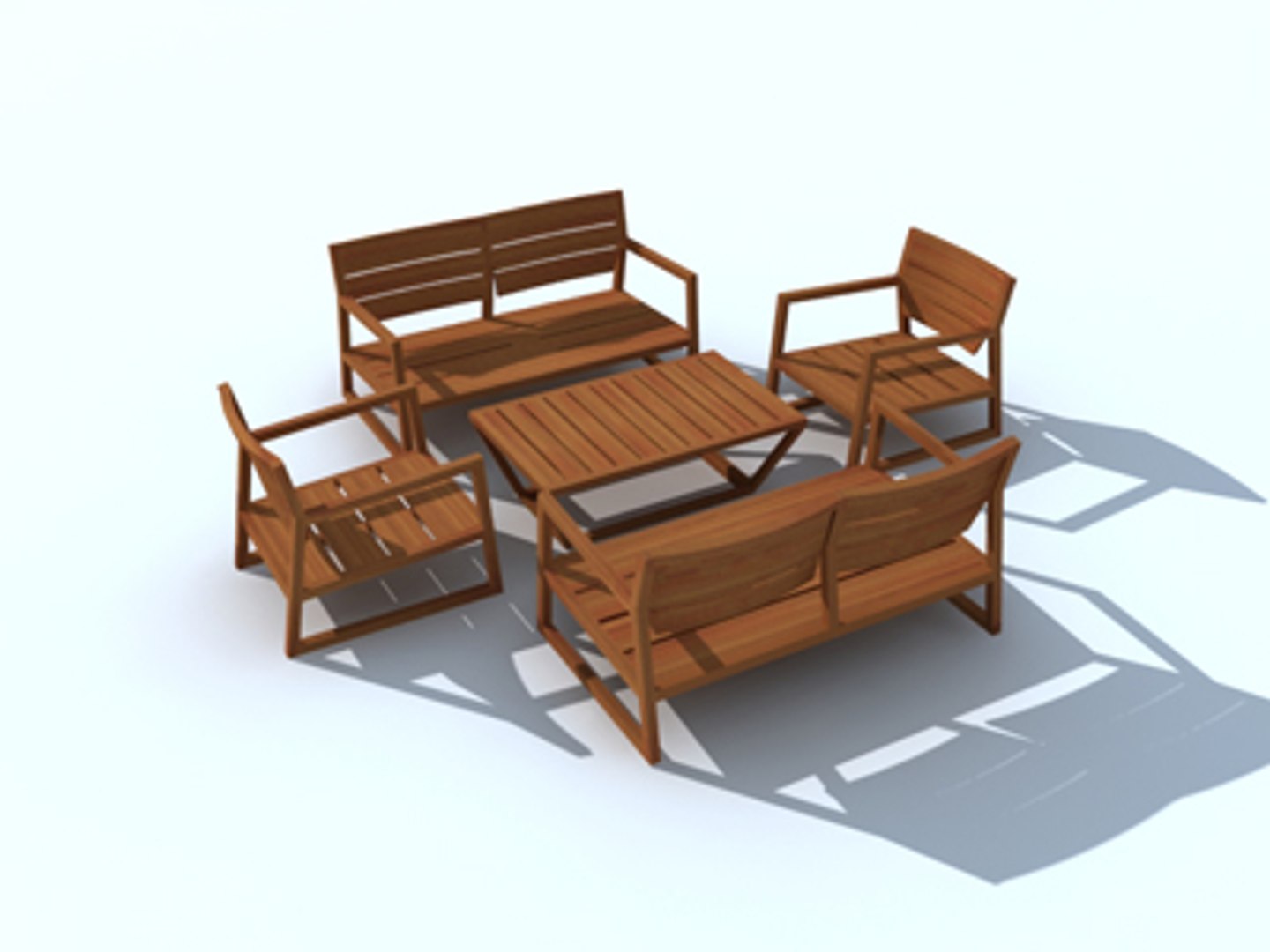 3d Model Gloster Axis Chair Table