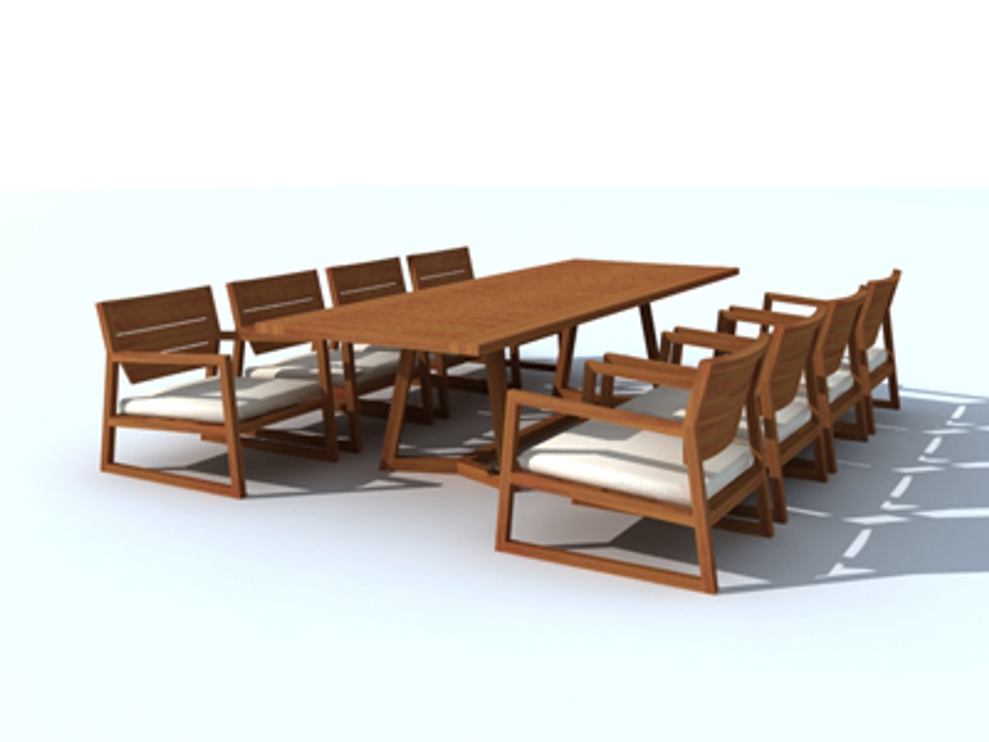 3d Model Gloster Axis Chair Table