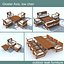 3d Model Gloster Axis Chair Table