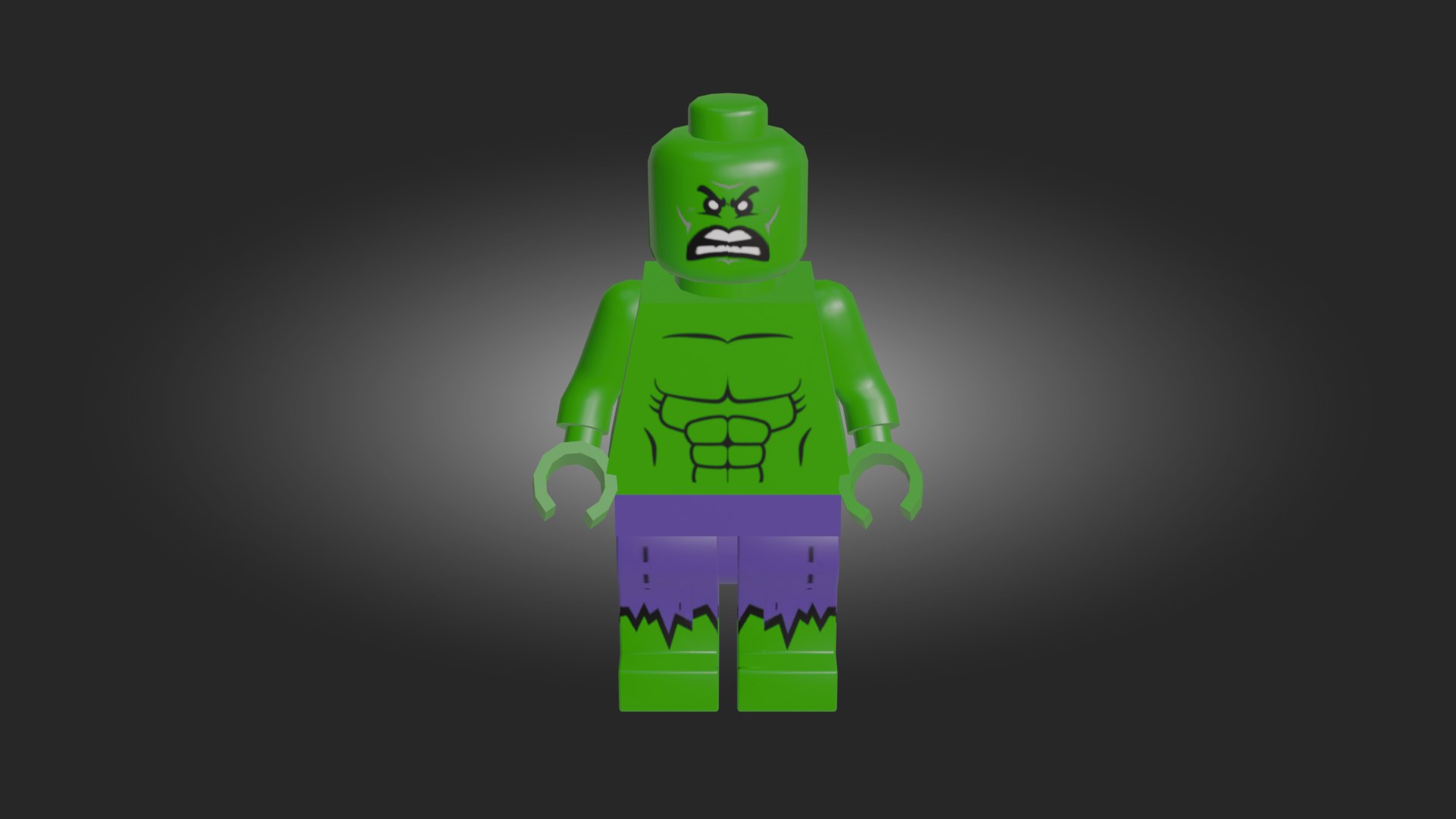 Lego Hulk Low Poly 3D Model 3D - TurboSquid 2318711