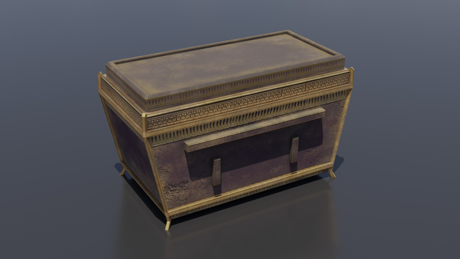 3D ancient chest - TurboSquid 1699677