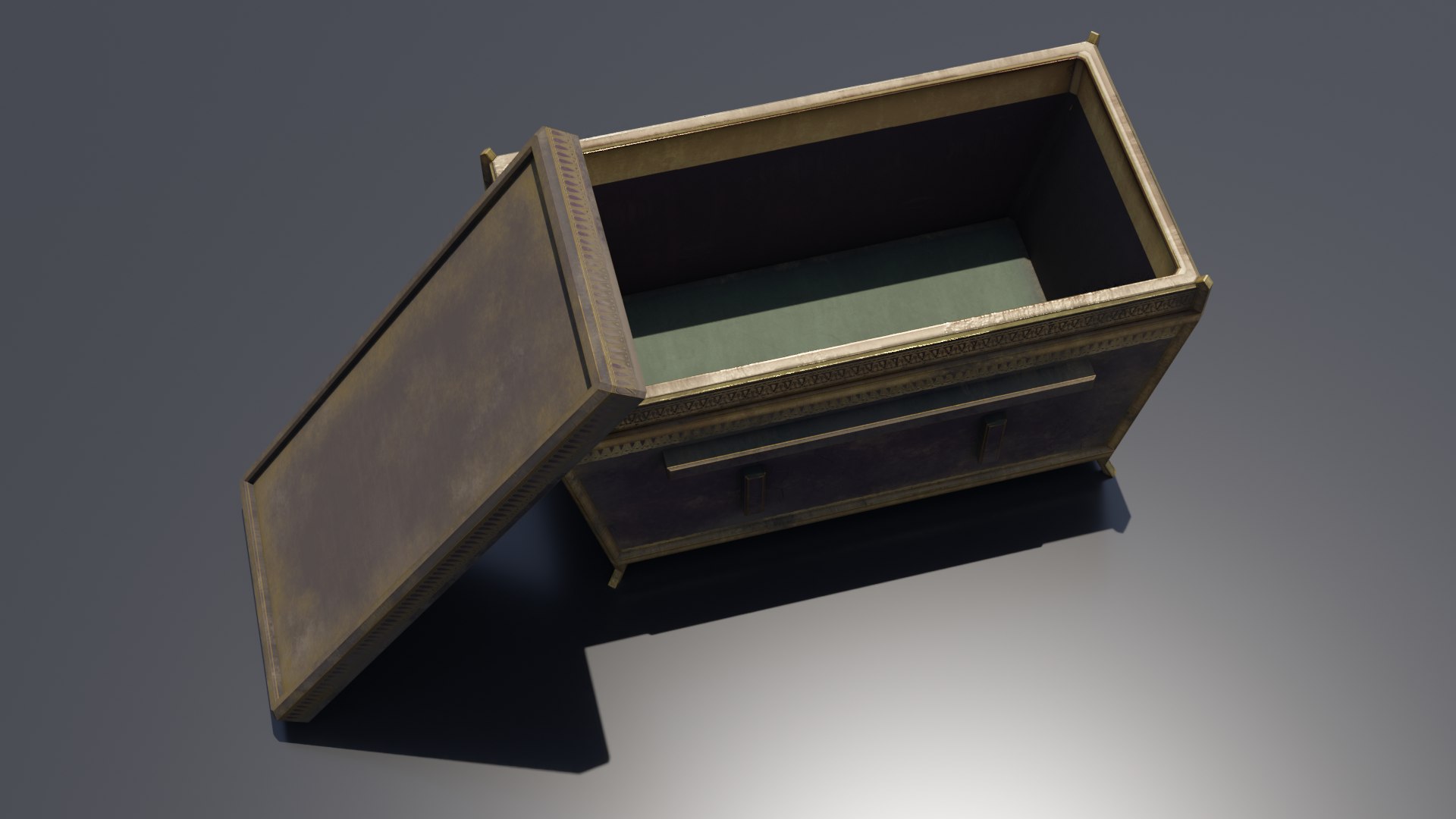 3D ancient chest - TurboSquid 1699677
