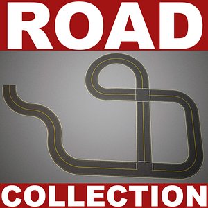 road set modelled 3d model