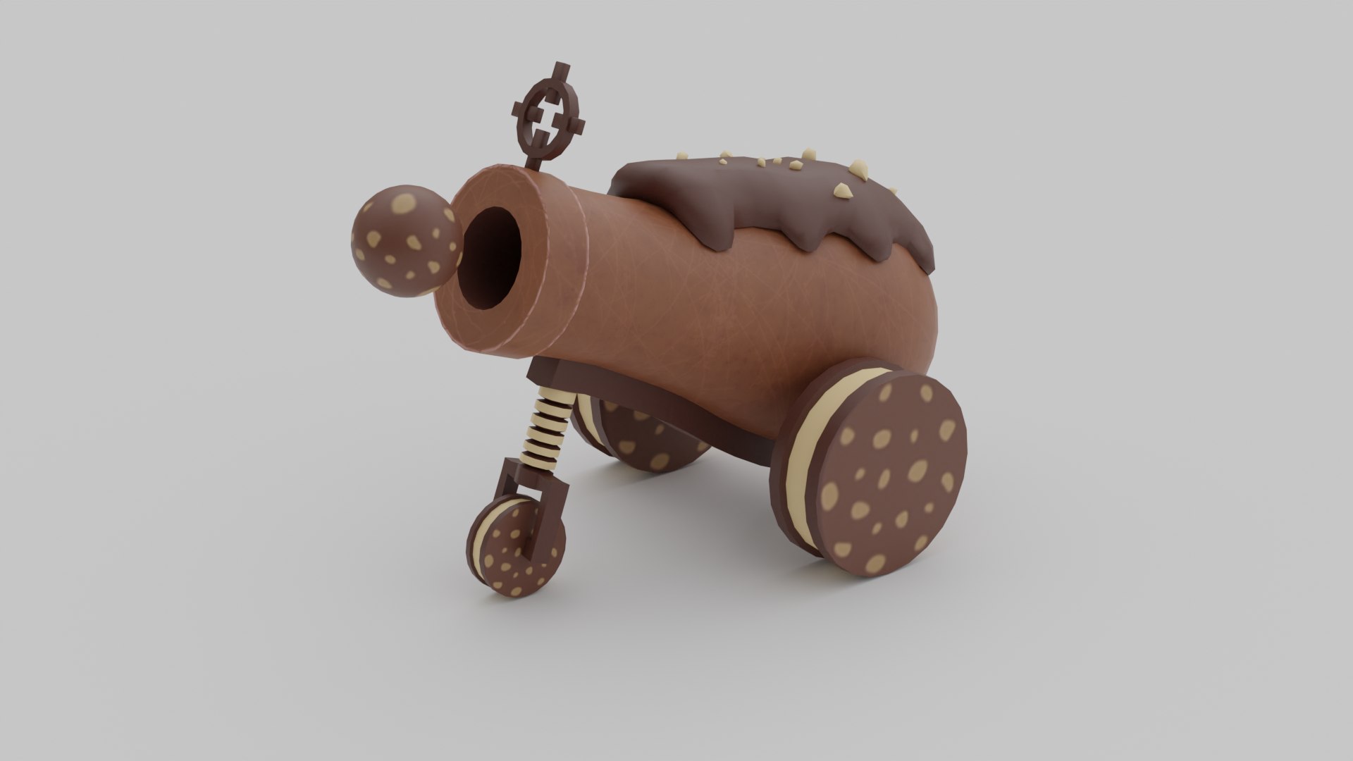 3D Low Poly Cute Cannons Model - TurboSquid 1987140