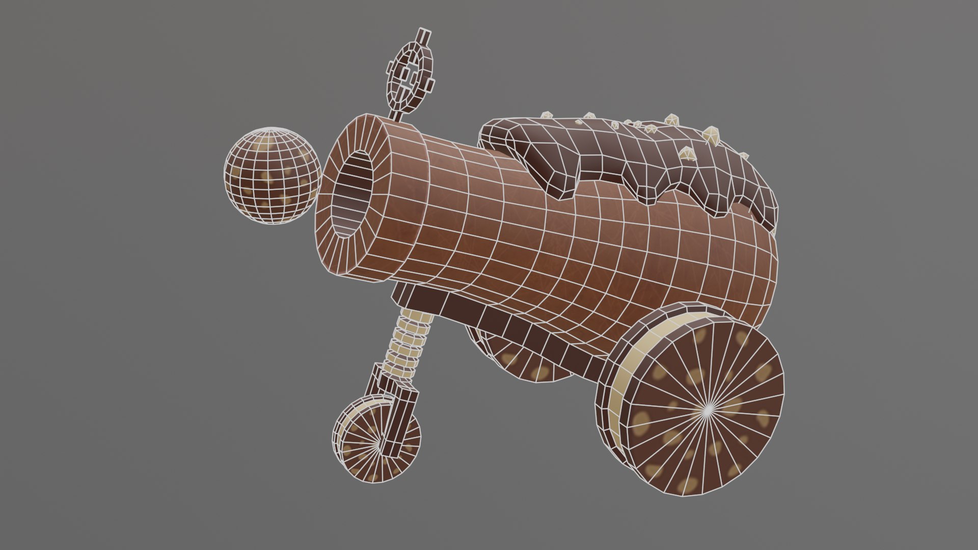 3D Low Poly Cute Cannons Model - TurboSquid 1987140