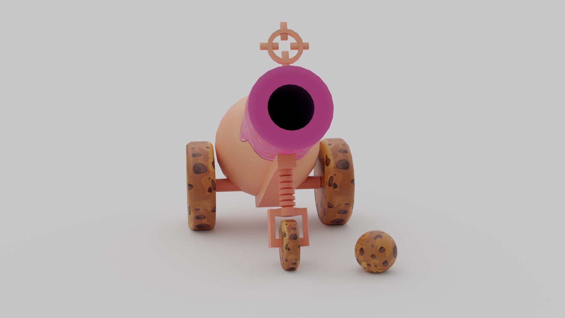 3D Low Poly Cute Cannons Model - TurboSquid 1987140
