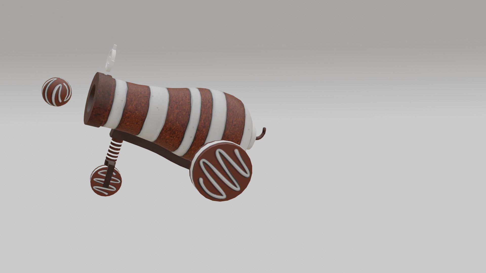 3D Low Poly Cute Cannons model - TurboSquid 1987140
