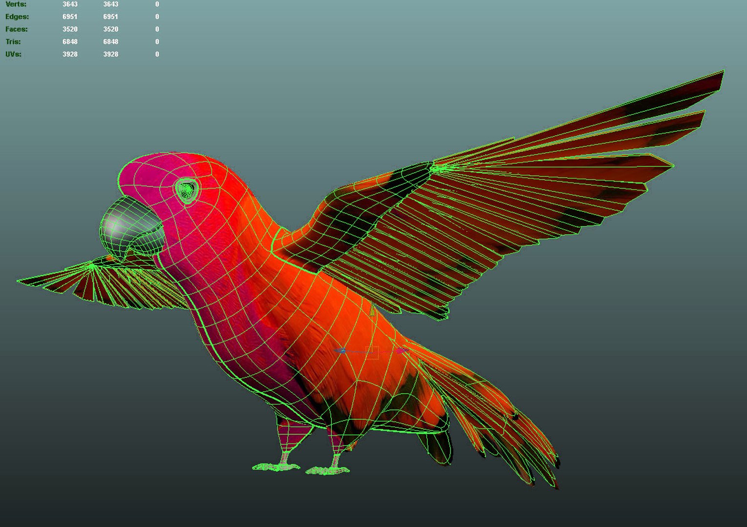 3d Model Parrot Birds Macaws