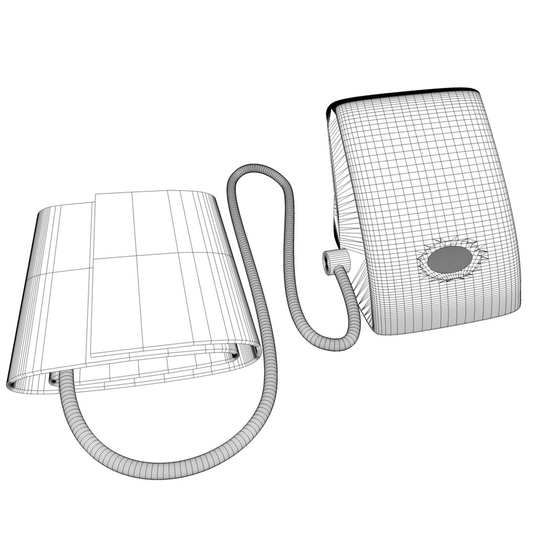 3d Model Sphygmomanometer Meter