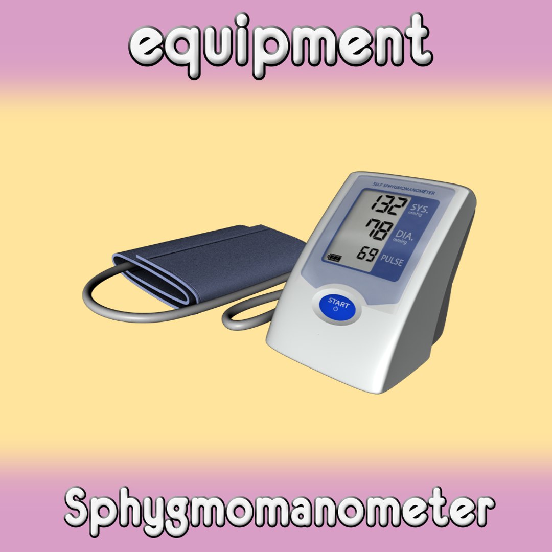 3d Model Sphygmomanometer Meter