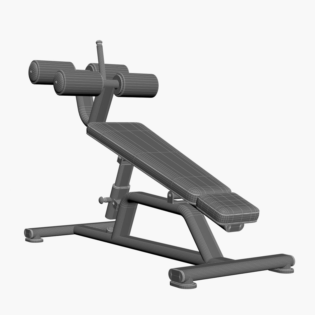 3d Model Gym Equipment Abdominal Crunch