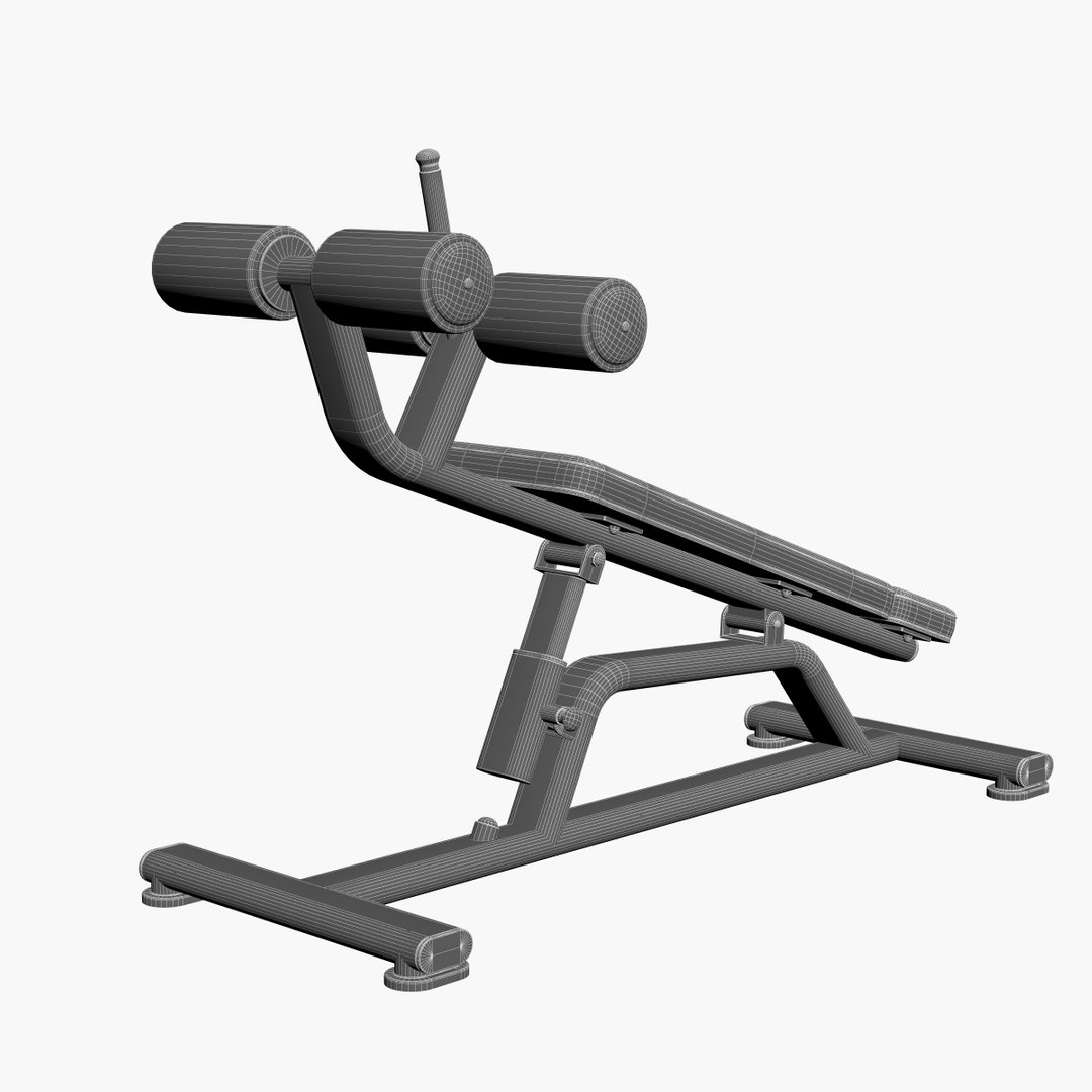 3d Model Gym Equipment Abdominal Crunch