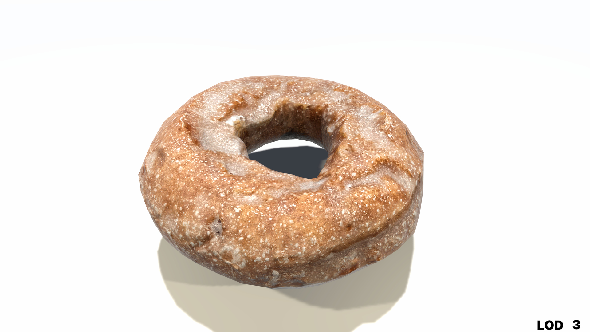 3D модель 5 LODS 8k Classic Doughnut - TurboSquid 1945129