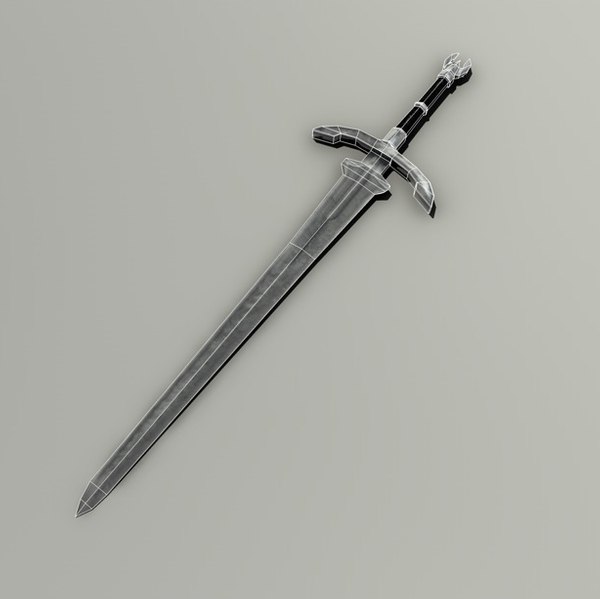 3d fantasy sword model