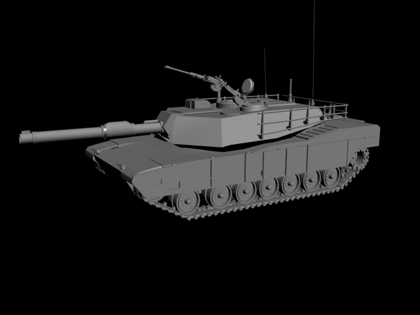 3d M1a1 Tank Model