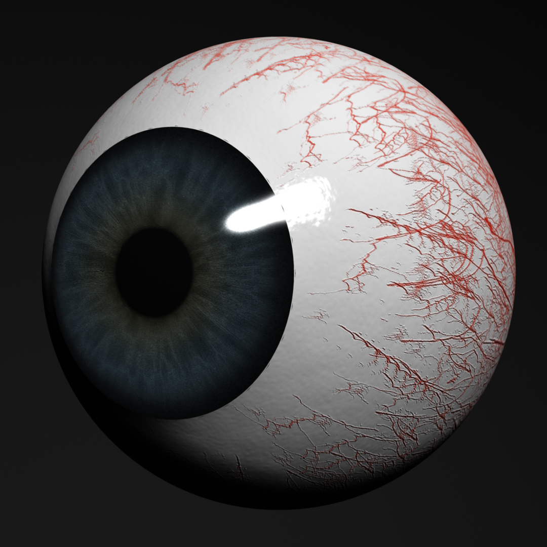 human eye 3d obj