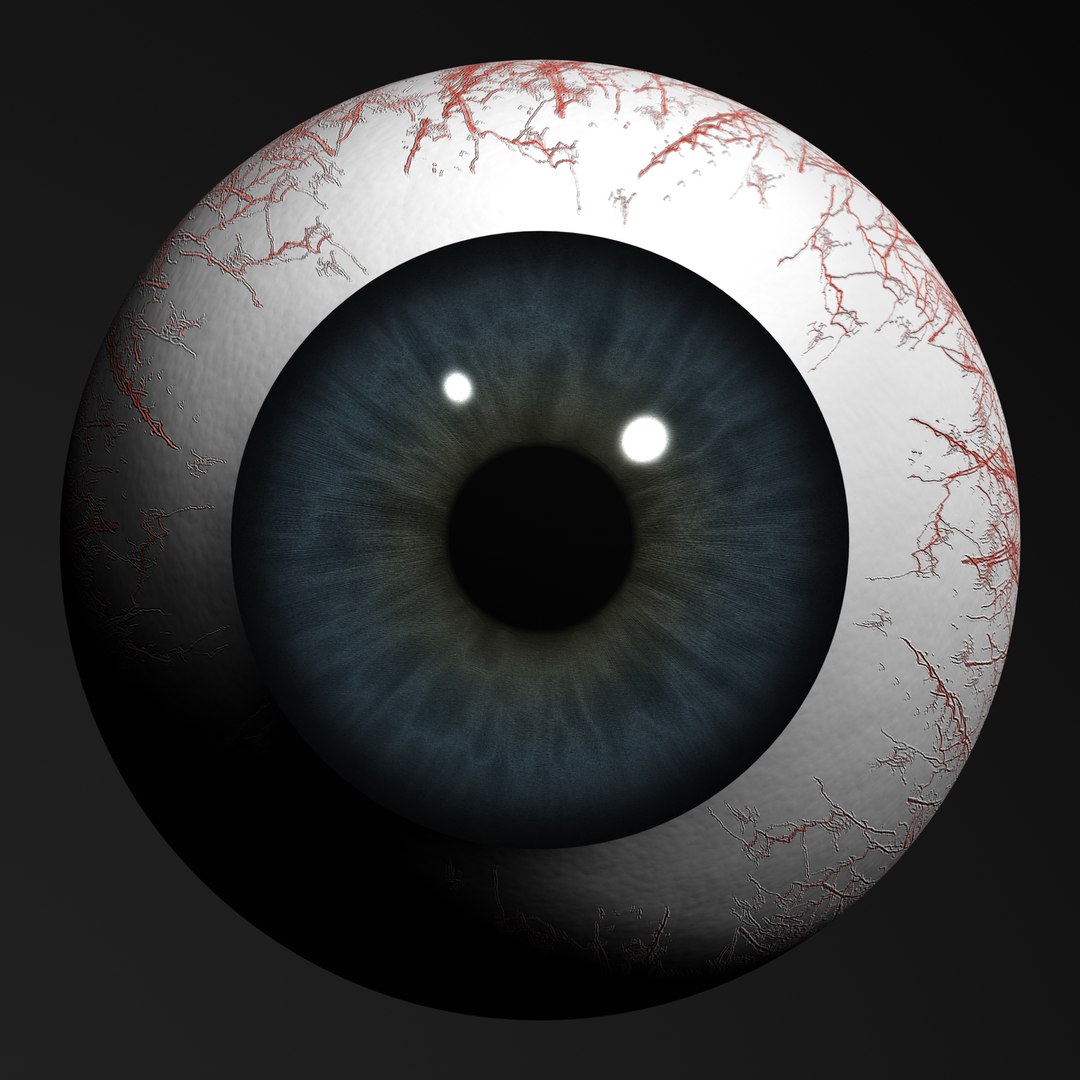 human eye 3d obj