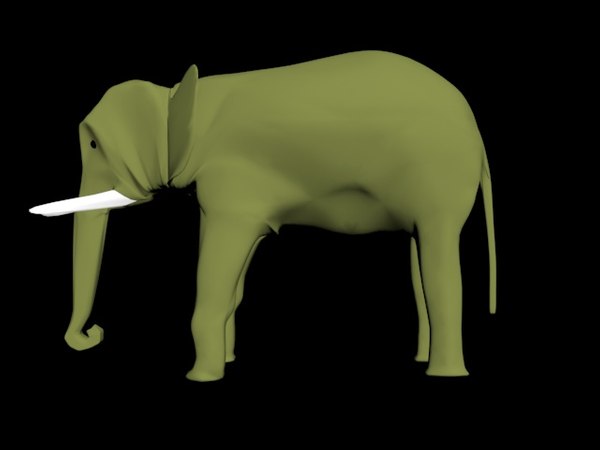 elephant scene file 3d model