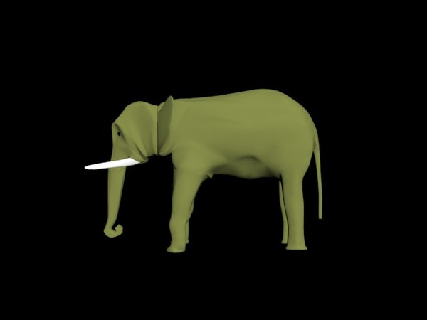 elephant scene file 3d model