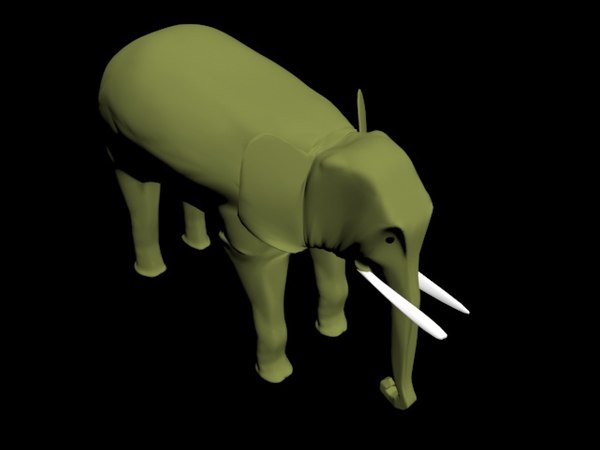 elephant scene file 3d model