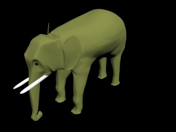 elephant scene file 3d model