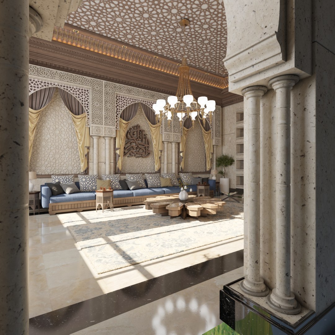 3D Interior Classic Living Model - TurboSquid 1996359