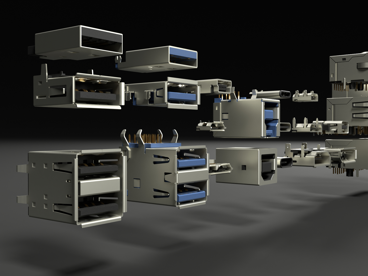 modelo 3d Puertos para electrónica - TurboSquid 1829645