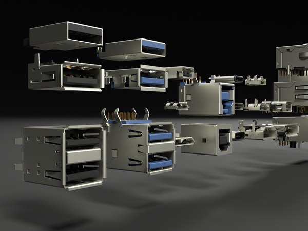 modelo 3d Puertos para electrónica - TurboSquid 1829645