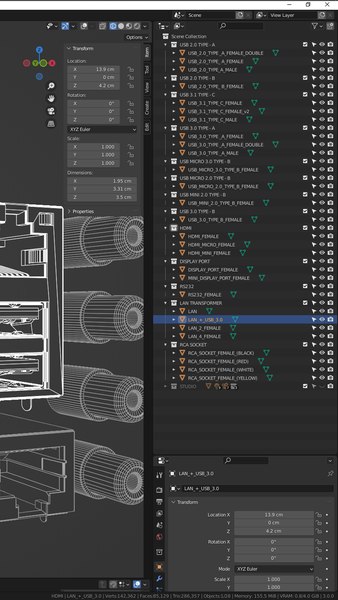 3D Ports for Electronics - TurboSquid 1829645