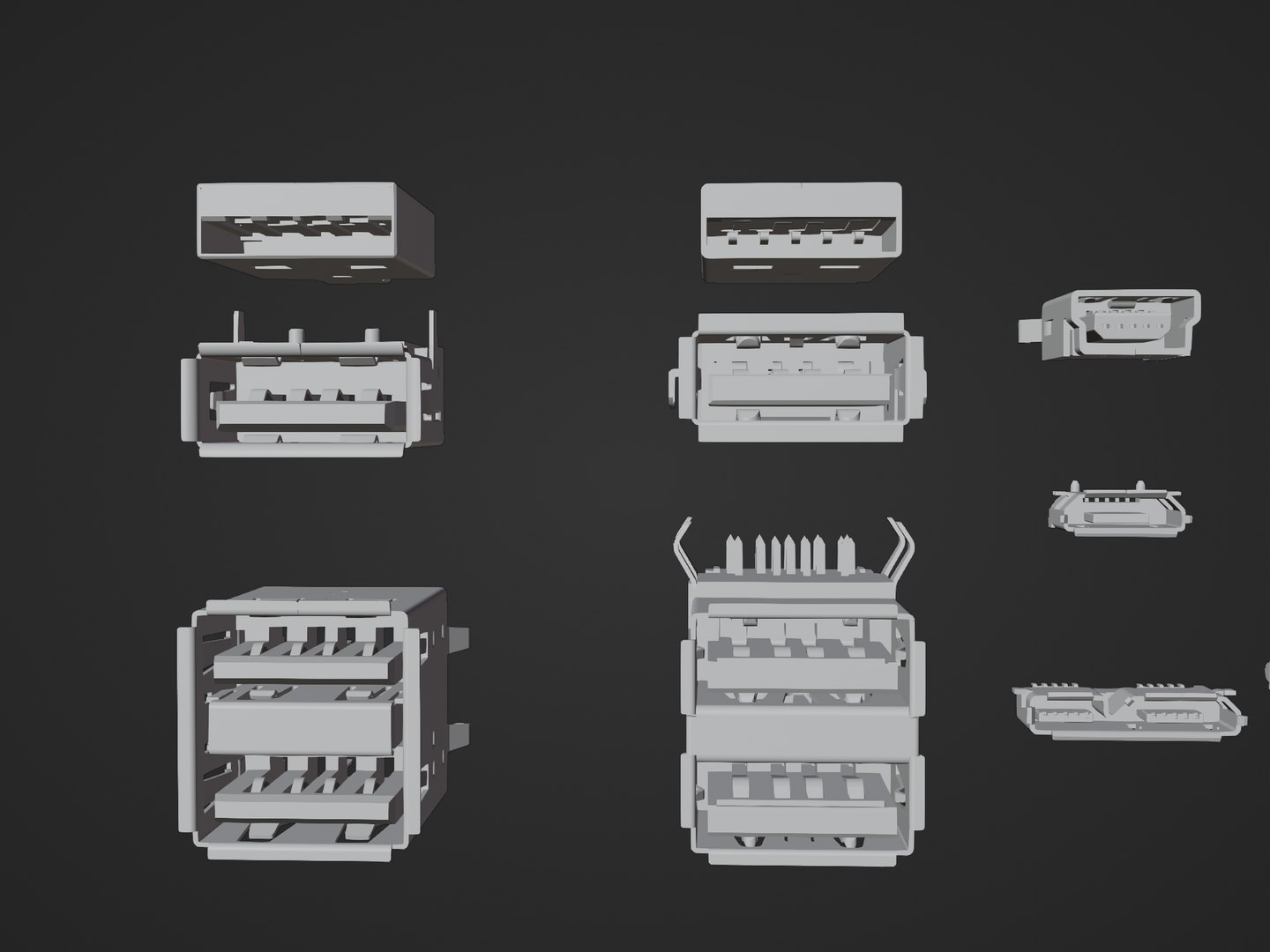 3D Ports For Electronics - TurboSquid 1829645